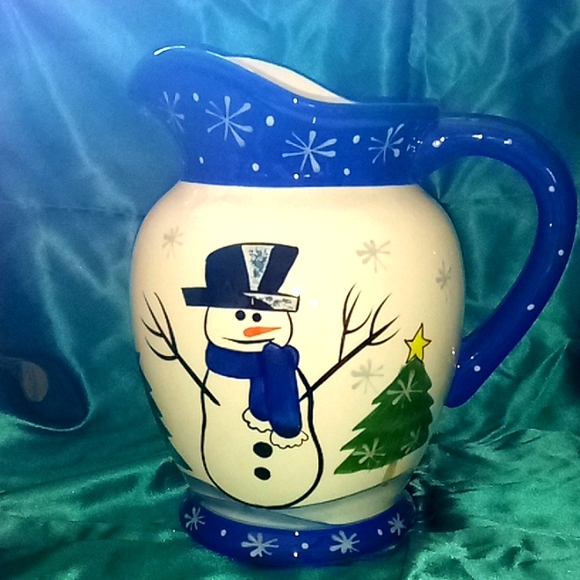 Todays Living | Holiday | Very Cute Ceramic Snowman Pitcher | Poshmark